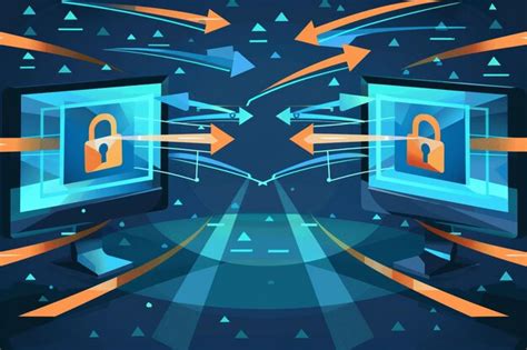 Secure Data Transfer Illustration Premium Ai Generated Image