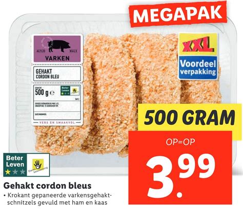 Gehakt Cordon Bleus Aanbieding Bij Lidl