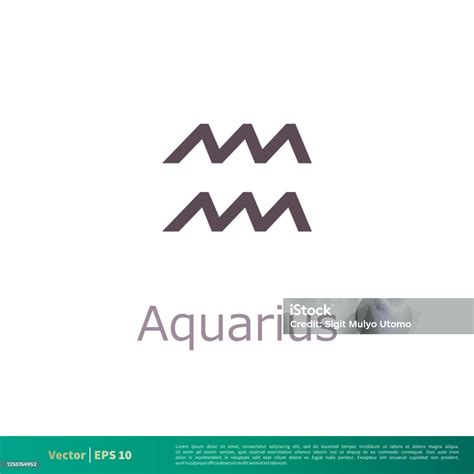 물병자리 조디악 기호 기호 벡터 로고 템플릿 일러스트 디자인 벡터 Eps 10 0명에 대한 스톡 벡터 아트 및 기타 이미지 0명 개념 게자리 Istock