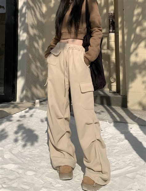 단미언니 기모안감 겨울 밴딩 카고 팬츠