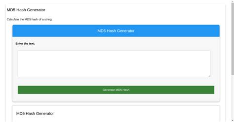 online md5 hash generator