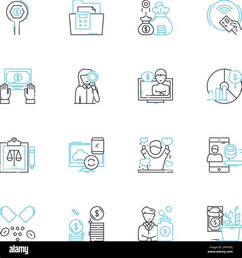 Active Listening Linear Icons Set Empathy Concentration Open