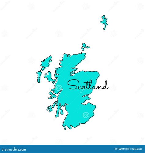 Map Of Scotland Vector Design Template Stock Vector Illustration Of