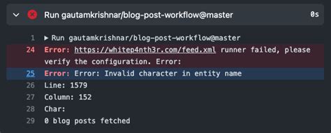 How To Fix Error Invalid Character In Entity Name In Rss Feeds