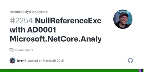 Nullreferenceexception With Ad Microsoft Netcore Analyzers Security Setviewstateuserkey