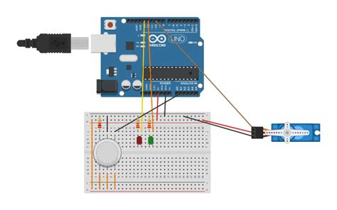 Circuit Design Sensor De Gas Con Tiempo Tinkercad