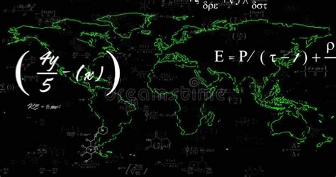 animating mathematical equations and chemical formulas over world map