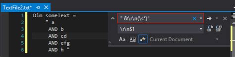 Visual Studio 2015 Convert A Concatenated VB NET String Literal To A