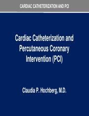 13 Cardiac Catheterization PCI Slides Pdf CARDIAC CATHETERIZATION AND PCI Cardiac