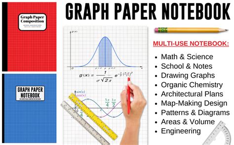 Graph Paper Composition Notebook Grid Paper Notebook Quad Ruled Sheets Large X
