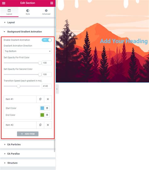 Elementor Background Gradient Animation By Crystalwing Codecanyon