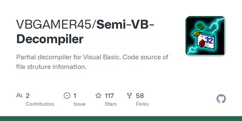 Github Vbgamer45semi Vb Decompiler Partial Decompiler For Visual