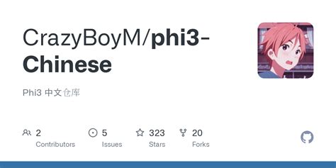 GitHub CrazyBoyM phi3 Chinese Phi3 中文仓库