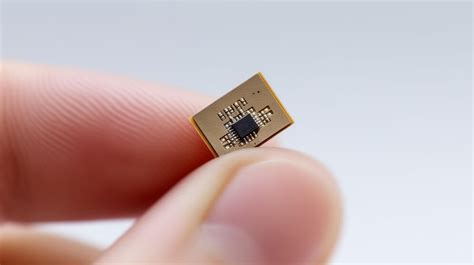 Premium Photo Digital Component Hand With Microchip Isolated White