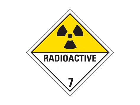 Dangerous Goods Sign Class 7 Radioactive Vanguard Nz