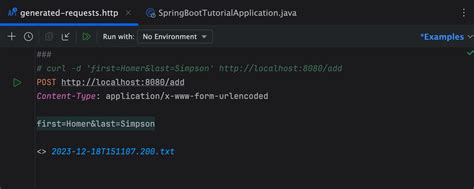 How To Use Client In Intellij Idea For Spring Boot Restful Web