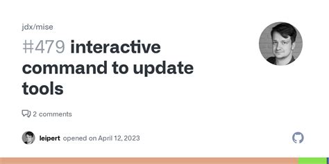 interactive command to update tools · issue 479 · jdx mise · github