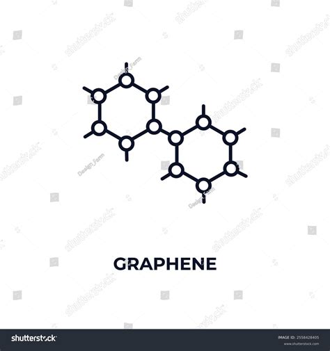 Graphene Outline Icon Linear Vector Ai Stock Vector Royalty Free 2558428405 Shutterstock