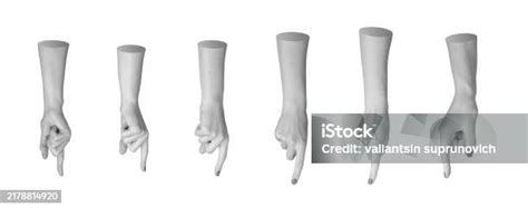 손 표시 제스처 집게 손가락으로 가리키는 기호 포인터 흰색 배경에 고립 된 가리키기에 대한 스톡 사진 및 기타 이미지 가리키기 가볍게 두드리기 검은색 Istock