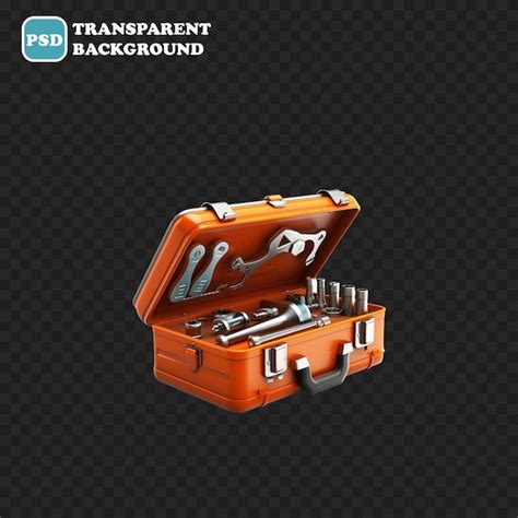 Premium Psd Toolbox Icon Isolated 3d Render Illustration