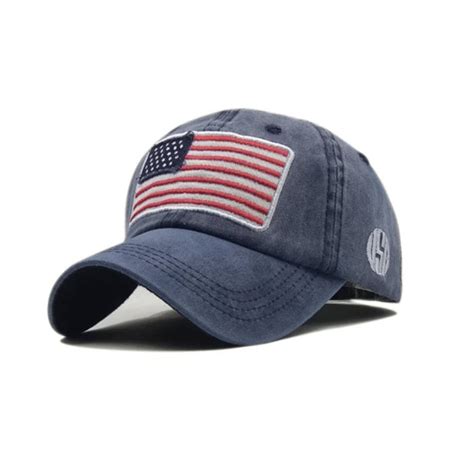Embroidered American Flag Hat Usa Baseball Cap Etsy