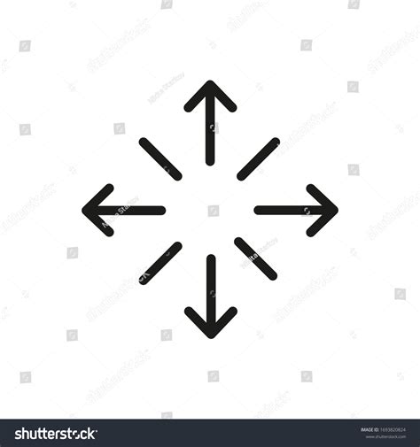 Extend Widen Develop Increase Scale Outline Stock Vector Royalty Free 1693820824