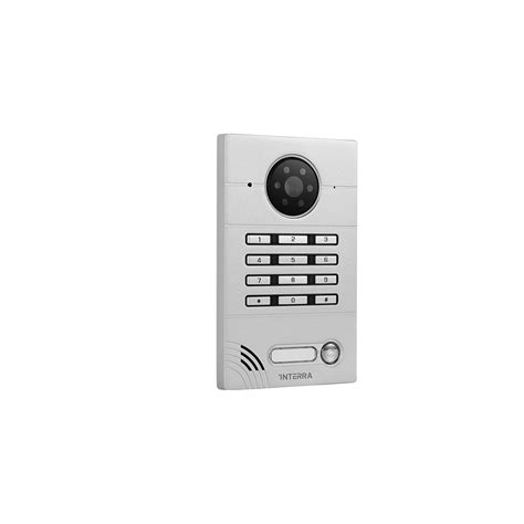 Silver Linux Villa Type Video Intercom Password Keypad Mechanical Button With Name Label