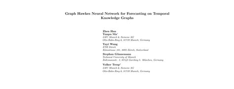 graph hawkes neural network for forecasting on temporal knowledge