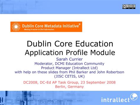 Dublin Core Metadata Initiative Education Application Profile Task