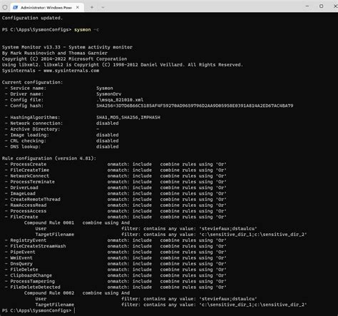 Using Sysmon To Monitor A Folder Activity By A Specific User