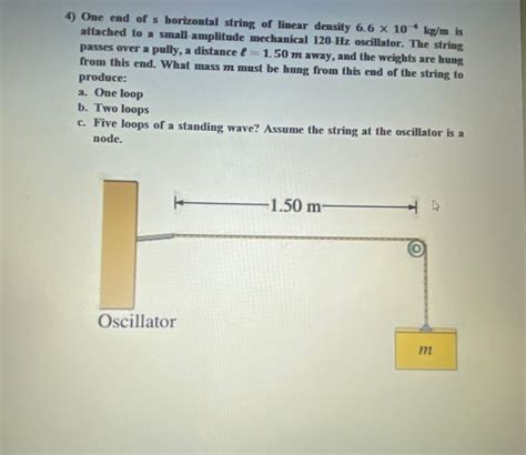 Answered 4 One End Of S Horizontal String Of Bartleby