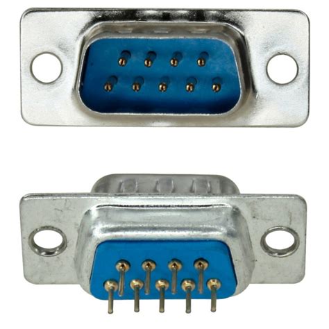Db9 Male Connector Pcb Mount Straight