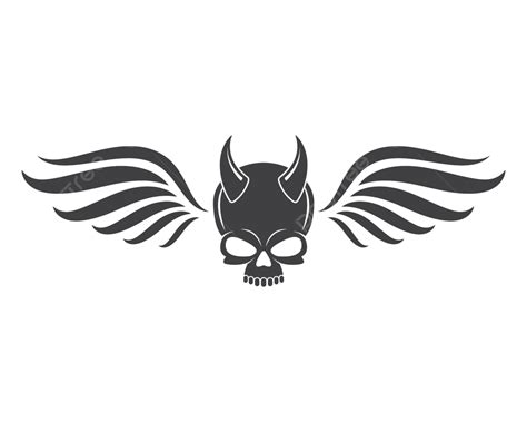 skull bone logo vector illustration head isolated danger attention