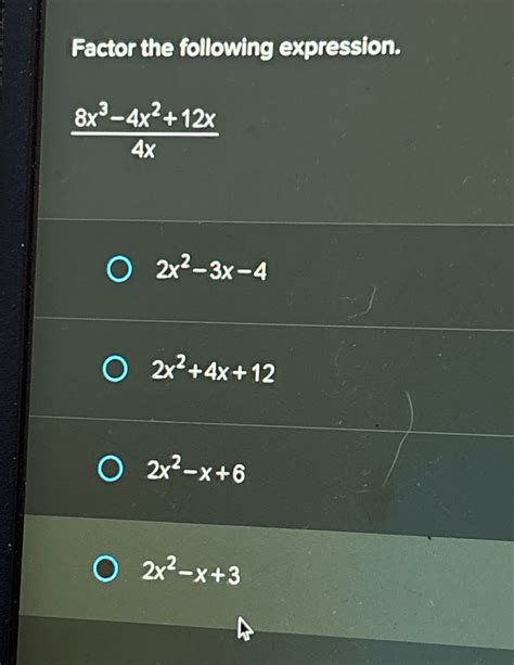 Solved Factor The Following