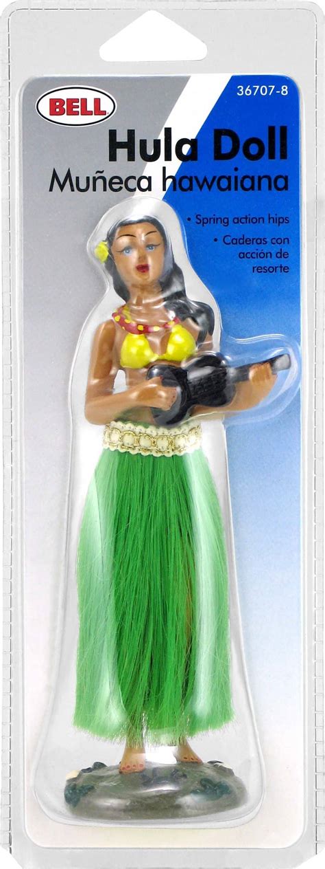 Vibrant Hula Doll Figurine Celebrating Hawaiian Culture With Colorful Attire And Joyful Expression