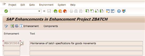 Sap Abap User Exit Set Batch Characteristic Value In Migo Goods Receipt