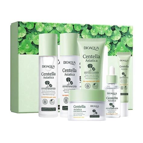 Kit De Lujo Facial Centella Asiatica Bioaqua 6 Unidades Beibei Makeup