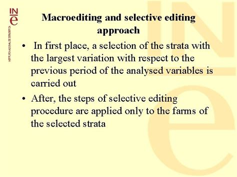 Using Selective Editing Combined With An Automatic System