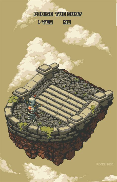 Pixelhoo Solaire Of Astora Dark Souls Series Animated Animated Gif Commentary English