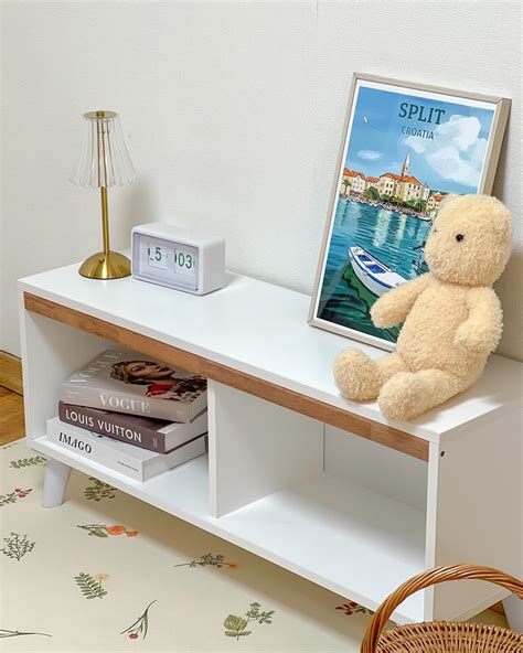 득템이맘 😁서가람 협찬 예쁘고 깔끔한 공간을 만들어주는 소학가구 화이트거실장 깔끔한 화이트 색상이라 집안도 화사해 보이고 Tv를 올려놓는 Tv거실장 전자렌지를