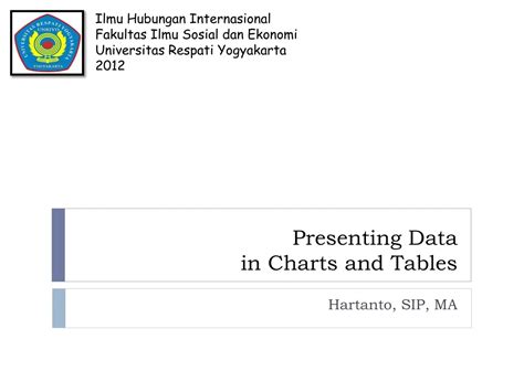 Ppt Presenting Data In Charts And Tables Powerpoint Presentation