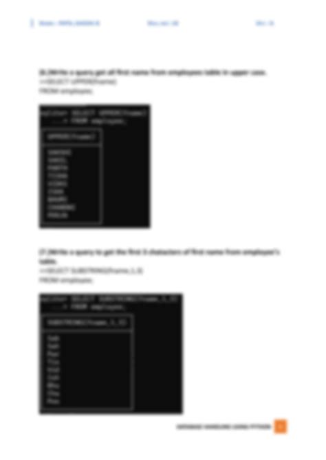 Solution Programming Skills Sqlite Queries Studypool