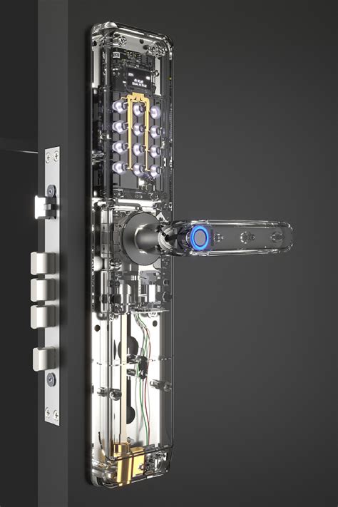 智能门锁建模渲染会拉屎 站酷zcool