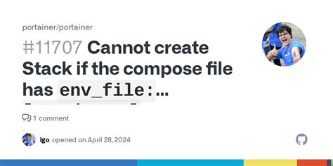Cannot Create Stack If The Compose File Has `envfile Stackenv