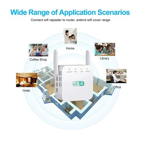 Wireless Wifi Repeater Wi Fi Booster Amplifier Network Expander Router Power Antenna For Router