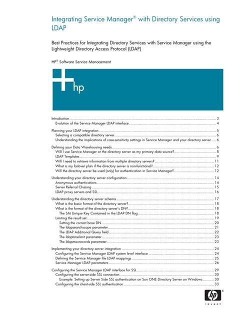Sm Ldap Best Practices Pdf Proxy Server Active Directory