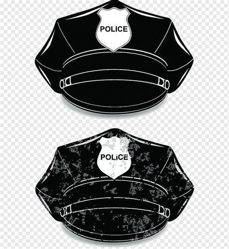 경찰 정점 모자 일러스트 잘 생긴 경찰 모자 경찰관 모자 상표 Png Pngwing