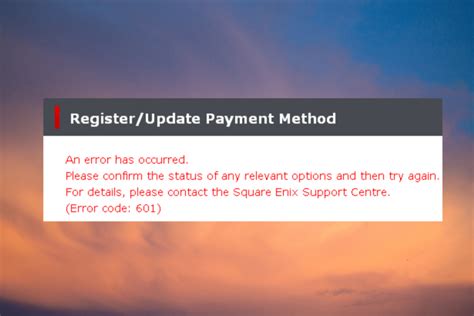 Square Enix Error Code 601 3 Ways To Fix It Immediatly
