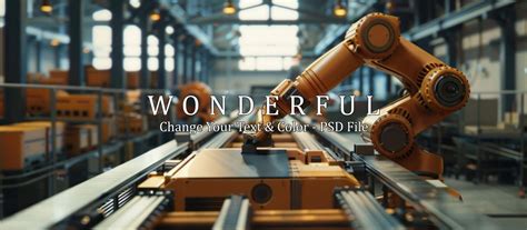 Industrial Robot Arm Working On An Assembly Line In A Modern Factory Premium Ai Generated Psd