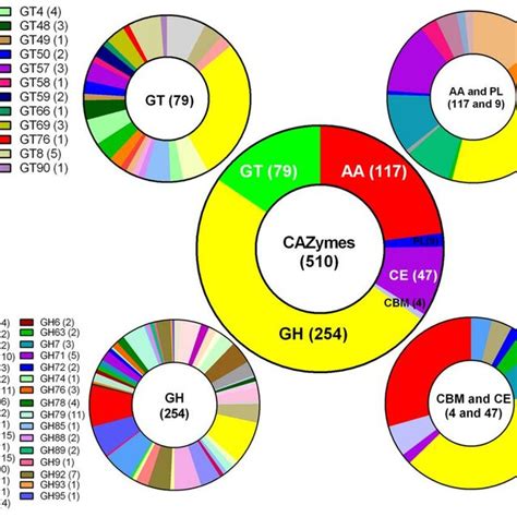 The Number Of Carbohydrate Active Enzyme Genes Cazymes In G Lingzhi